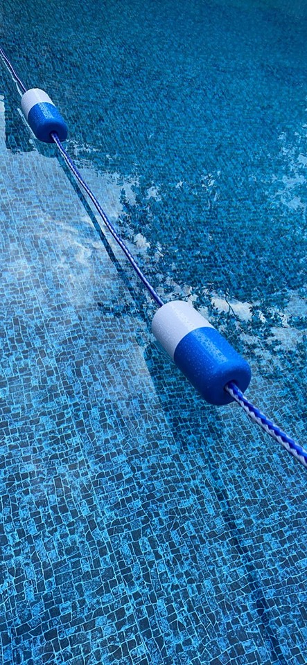 Fibropool Pre-Assembled Safety Rope & Float Adjustable 20" Pool Size ...