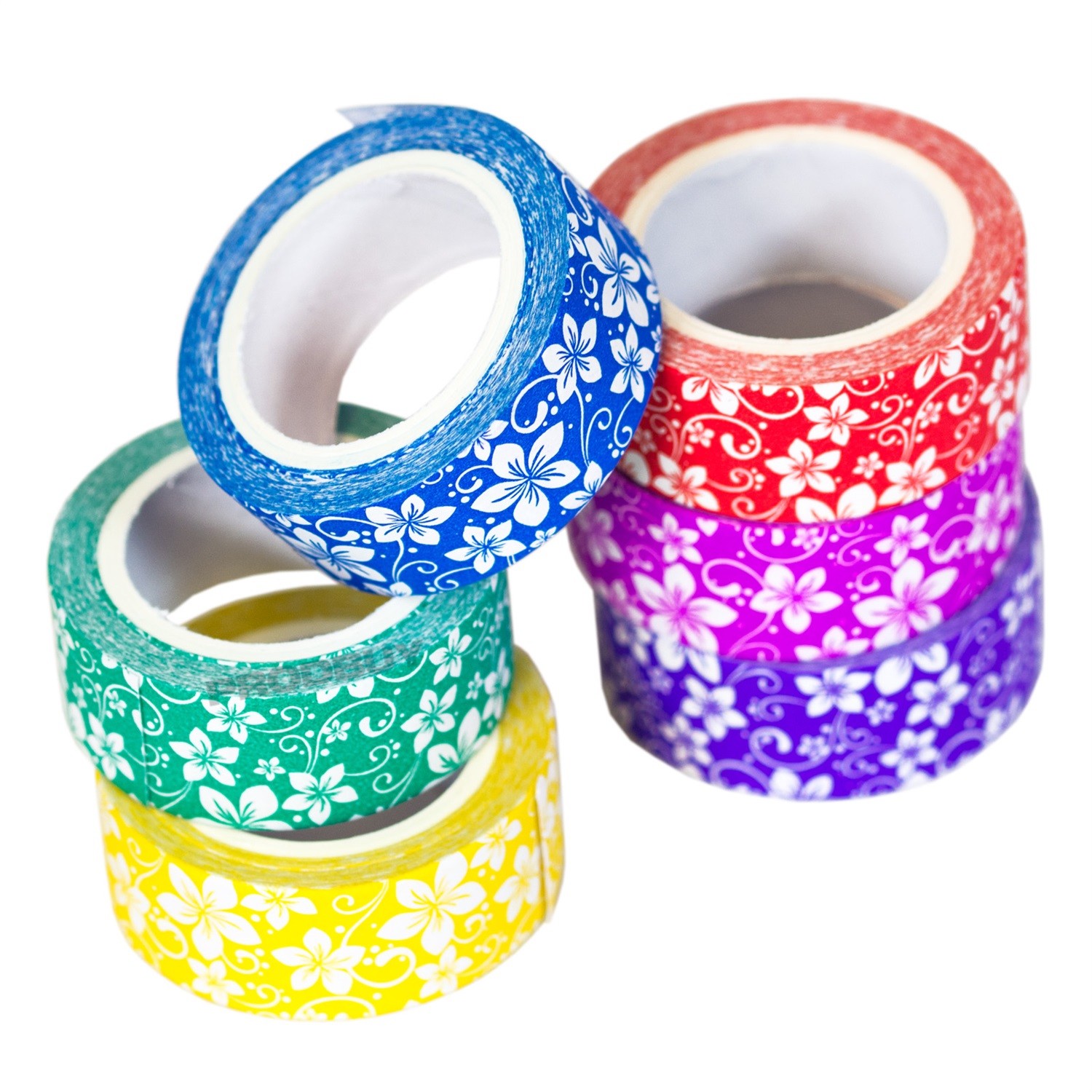 Pack Of 6 Craft Sticky Paper Tape Rolls 15mm X 5m Pattern Present Gift Pack Of 6 Craft Sticky Paper Tape Rolls 15mm X 5m Pattern Present Gift