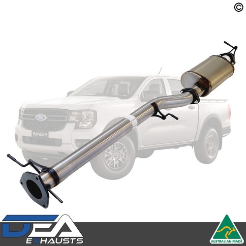 3 Inch DPF Back Exhaust With Muffler Diff Dump Exit For Ford Ranger 3L ...