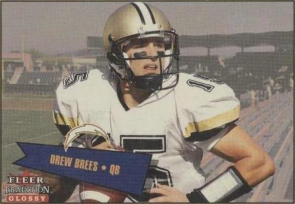 2001 Fleer Tradition Glossy - Drew Brees #402 Mini /350 (RC) for sale ...