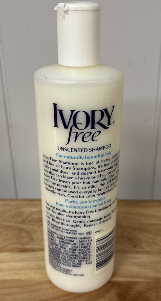 Vintage 1982 Ivory Free Shampoo Normal Hair 15oz | eBay
