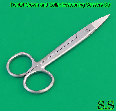 Dental Crown and Collar Festooning Scissors Straight Dentist ...