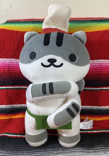 CraneKing Neko Atsume 12'' Guy Chef Furry Prize Plush Anime Manga JAPAN ...