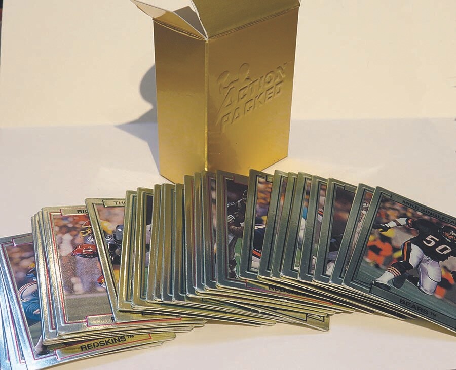 1989 Action Packed Football Unsealed 30 card Factory Box Giants Bears ...