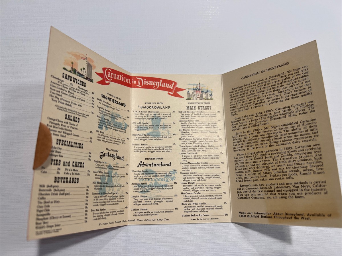 Carnation Disneyland 1960