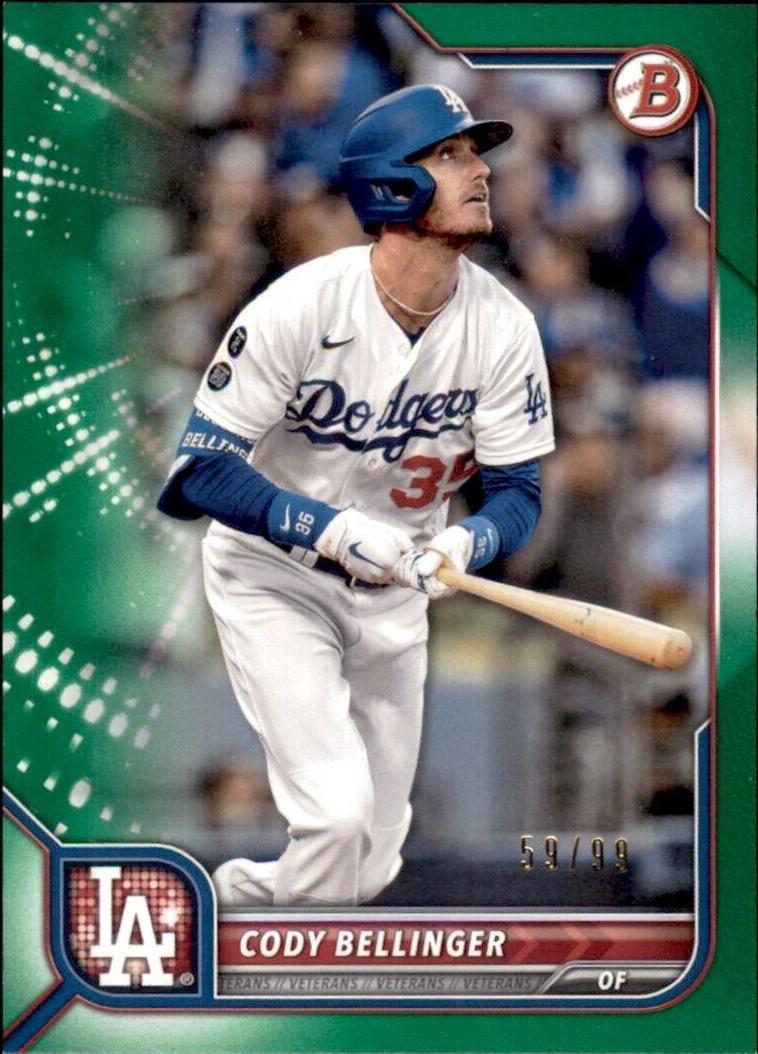 2022 Bowman - Cody Bellinger #57 Green Border /99 for sale online | eBay