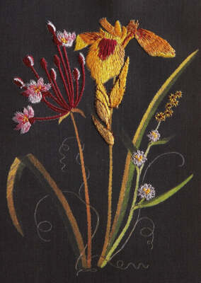 Sympathy Greeting Card - Embroidered Flowers | eBay