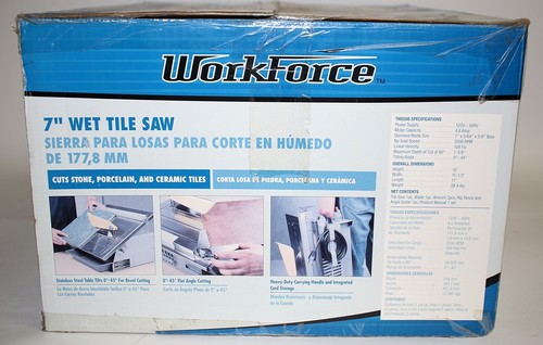 Workforce THD550 7 inch Wet Tile Saw for sale online | eBay