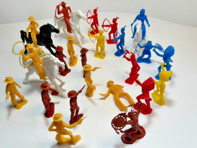 Marx Cowboys and Indians Vintage Toy (Lot of 30) from the 1960's | eBay