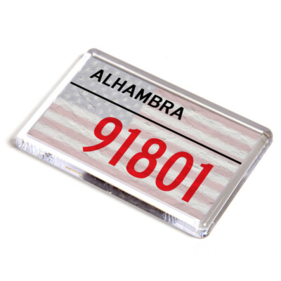 FRIDGE MAGNET - Alhambra, 91801 - US Zip Code | eBay UK