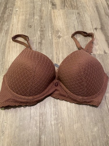 Aerie 36C every day plunge bra rose gold Padded | eBay