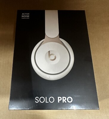 Beats Solo Pro Ivory - Noise Cancelling And Wireless | eBay UK