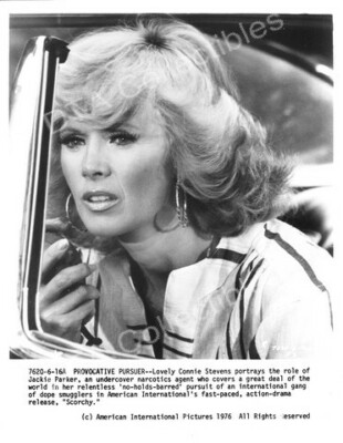 SCORCHY-1976-CONNIE STEVENS-B&W-8"x10" MOVIE STILL FN | eBay