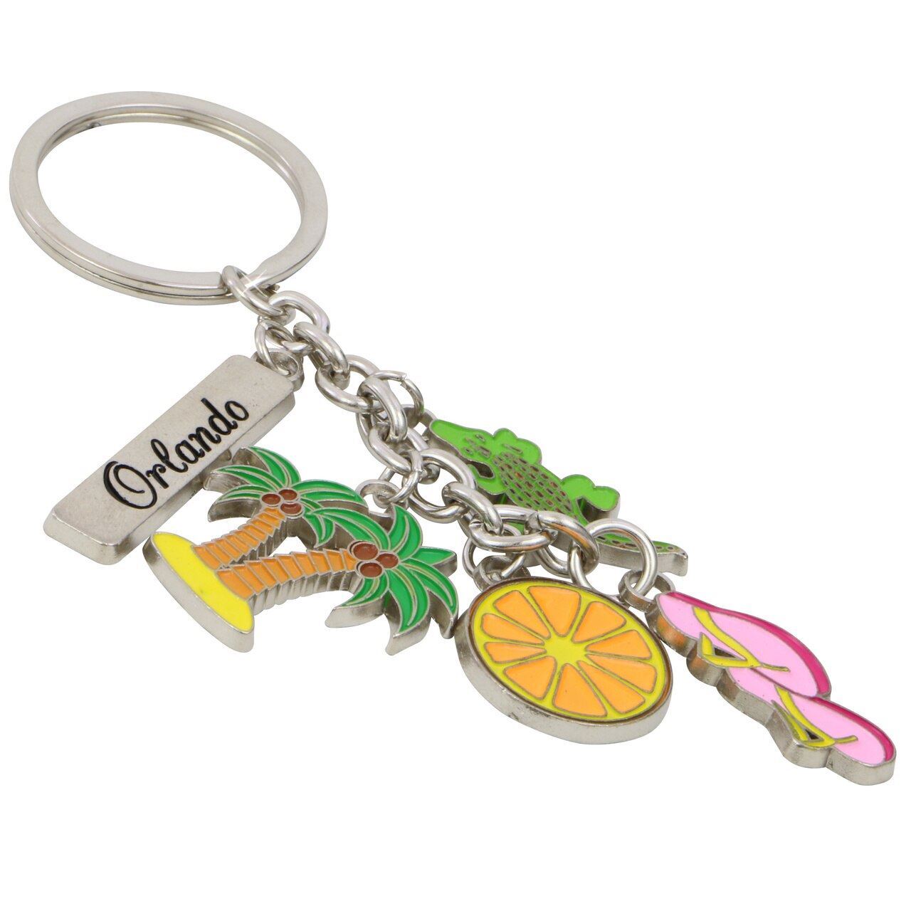 Metal Orlando Florida Key Chain 5 Charms | eBay