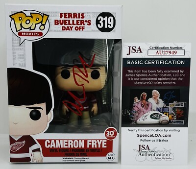 ALAN RUCK SIGNED CAMERON FRYE FUNKO POP FIGURE FERRIS BUELLER'S DAY OFF ...