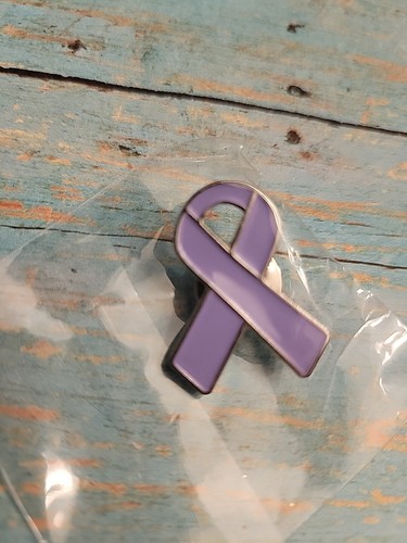Lavender Purple Cancer Awareness Ribbon Lapel Pin, New | eBay