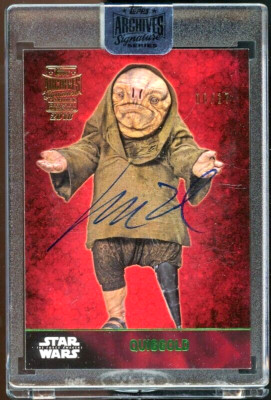 QUIGGOLD 2018 Topps Archives Star Wars MATTEW WOOD AUTO Autograph SP ...