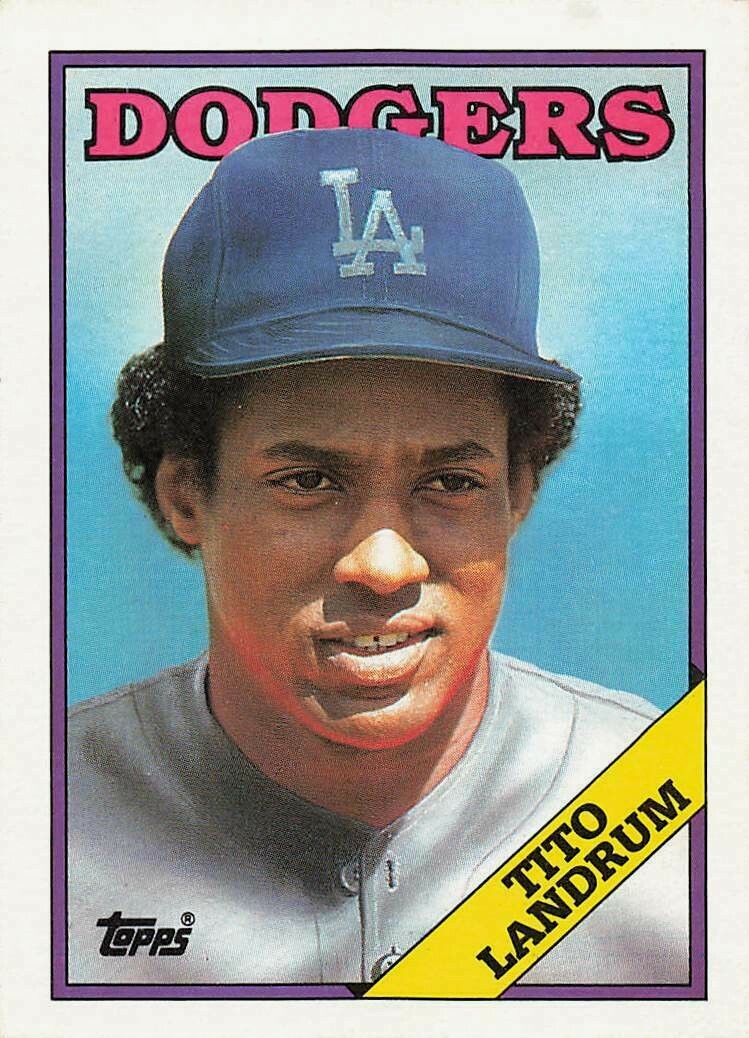 1988 Topps Baseball Card #581 Tito Landrum | eBay