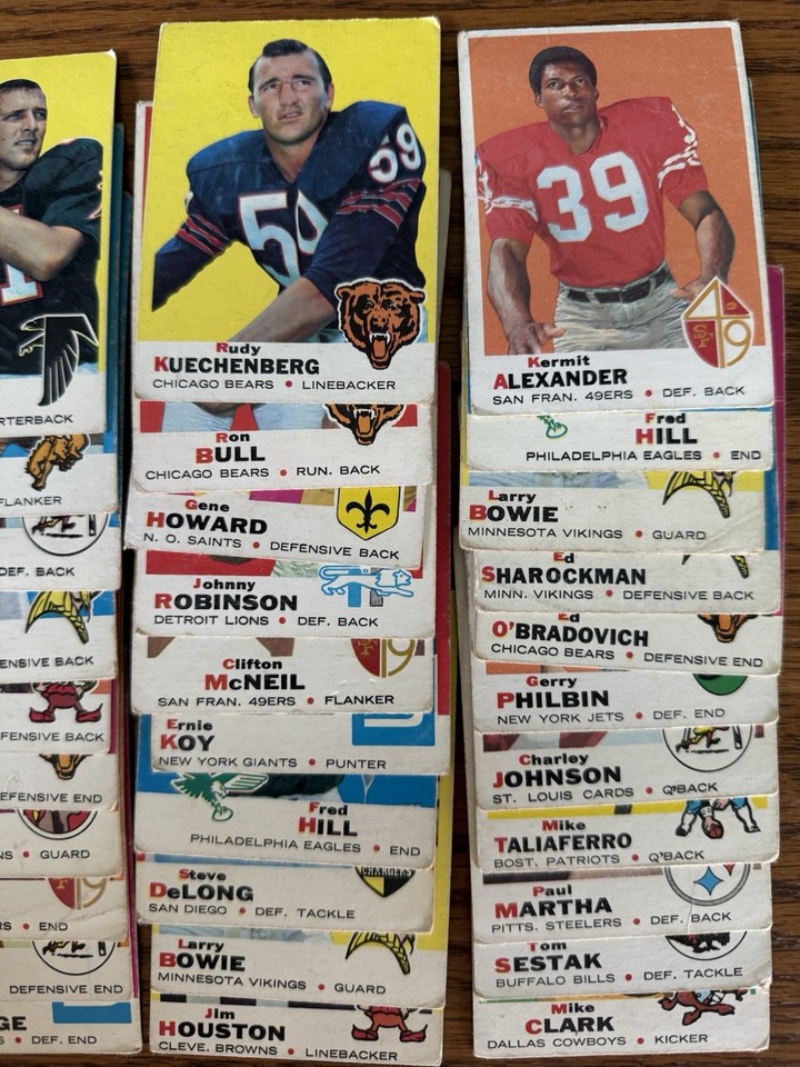 1969 Topps Football 50 Card Lot, Mostly Dif, Jack Pardee, Rudy ...