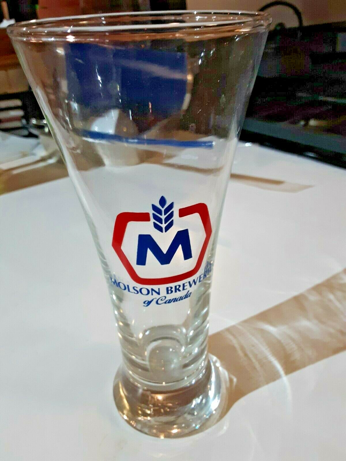 MOLSON BREWERIES OF CANADA BEER PILSNER GLASS 7" TALL | eBay