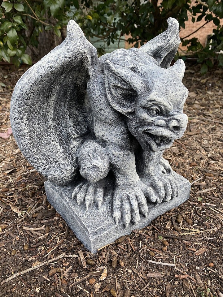 Gargoyle Statue Ornament Animal Concrete Cement Garden Australian Made ...