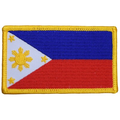 Philippines Flag Patch - Embroidered Badge For Jackets Hats and Backpacks 3-3/8" | eBay