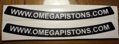 HELMET VISOR STICKER STRIPS DECAL SPONSOR RACING CUSTOM 2/ 3 COLOURS ...