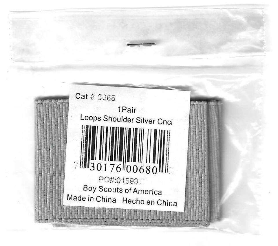 BSA COUNCIL SCOUT & LEADER GRAY SHOULDER EPAULET LOOPS UNIFORM SHIRT 1 ...