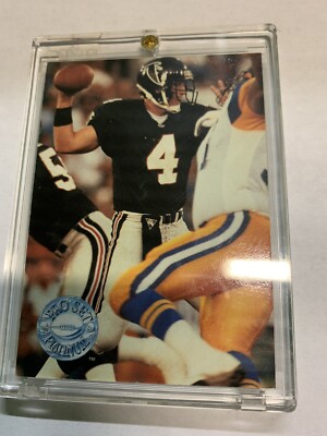 BRETT FAVRE RC 1991 Pro Set Platinum ROOKIE CARD Farve Football GREEN ...
