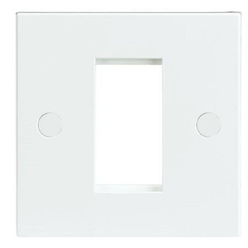 Modular Faceplate Wall Outlet Data Plate Single 1 Gang White NET1GWH ...