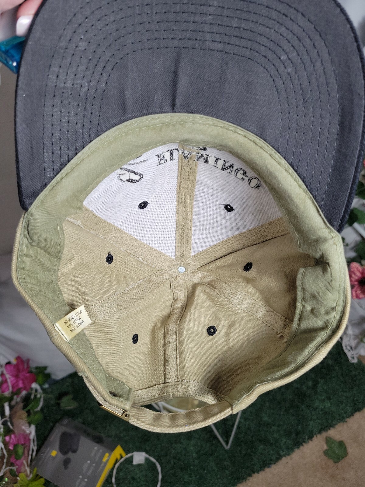 Flamingo Reno baseball hat cap Beige And black mo mon… - Gem