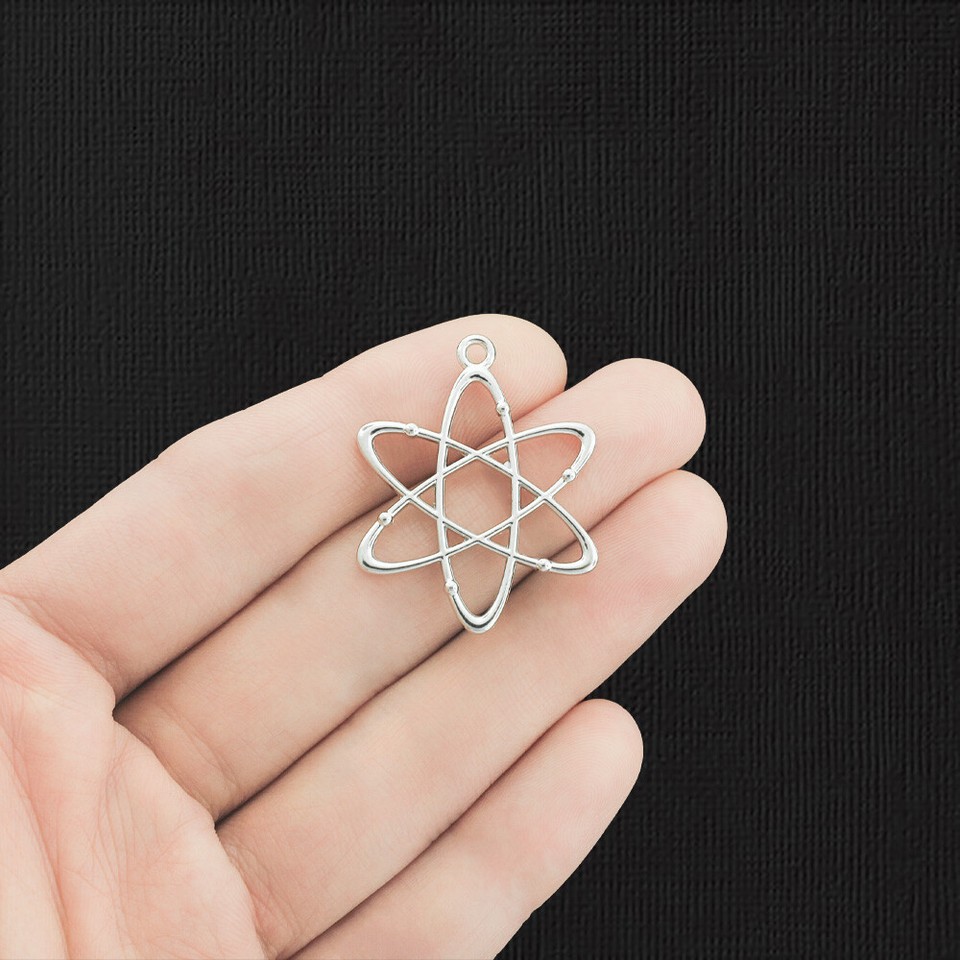 6 Atom Chemistry Charms Antique Silver Tone - SC5601 | eBay