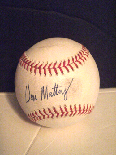 DON MATTINGLY SIGNED RAWLINGS OFFICIAL AMERICAN LEAGUE BASEBALL | eBay