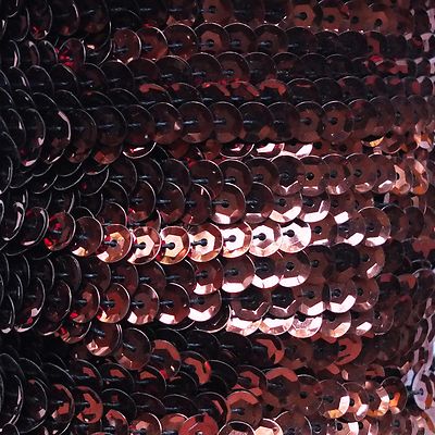 Bronze Metallic 5mm cup Sequin Trim Flat Stitched Strung by the yard 15 ...
