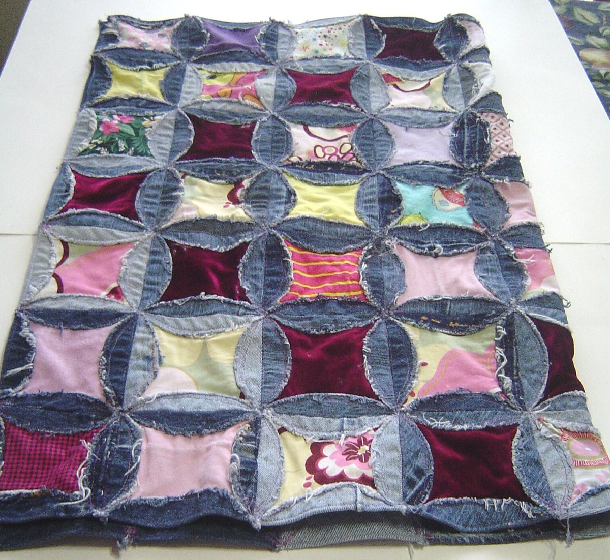 Pattern Denim Circle Quilt Behind The Scenes: Making The "Journeys