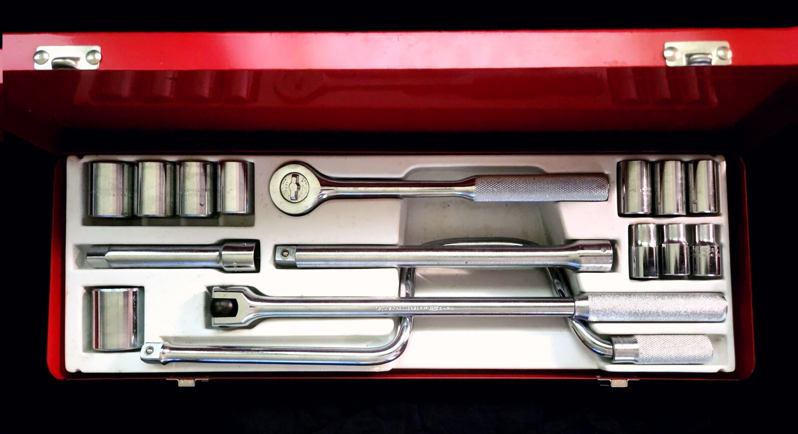 Challenger By PROTO 16pc SAE 1/2" Drive 12 pt. Socket Set Made in USA ...