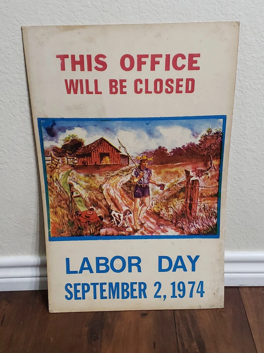 Vintage Labor Day Poster