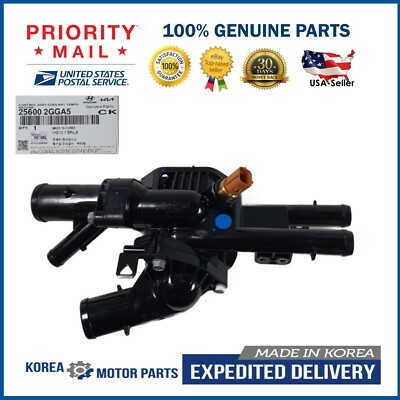 GENUINE THERMOSTAT UNIT WATER INLET PIPE FOR HYUNDAI KIA 2015-2020 ...