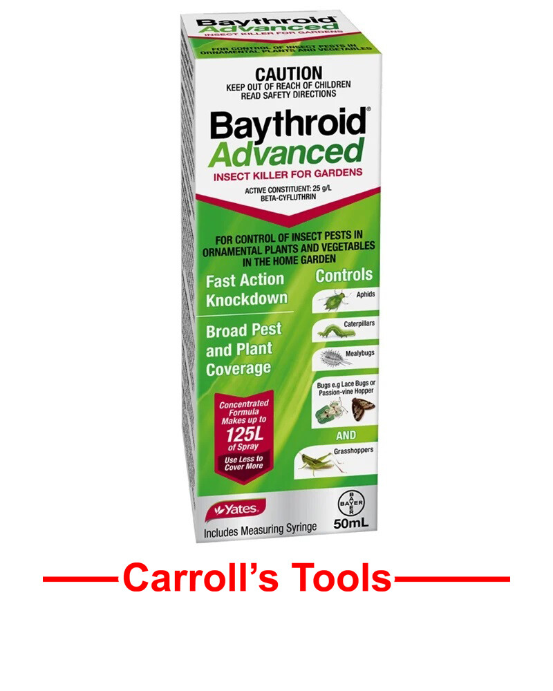 Yates Baythroid Advanced Insect Killer For gardens & Lawns 50ml / 200ml ...