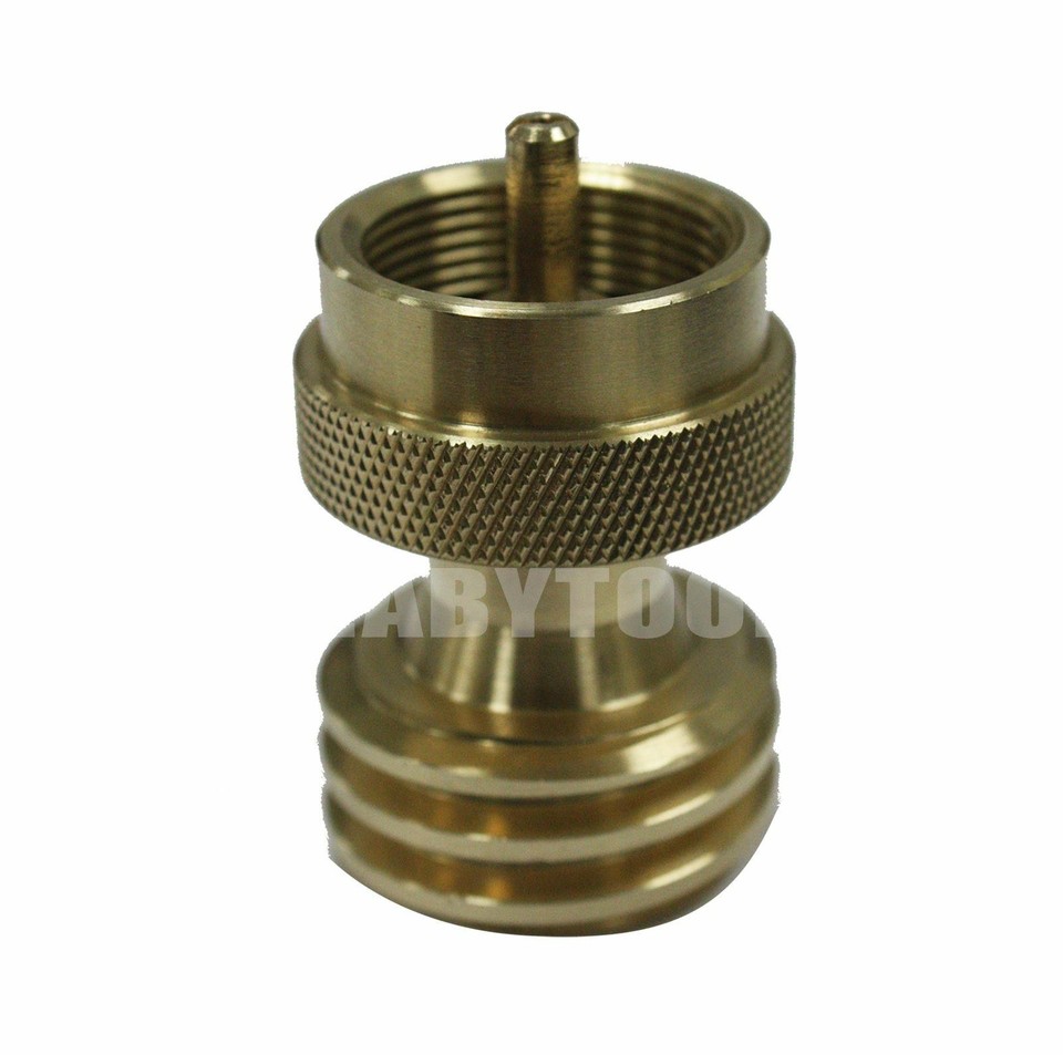 1lb Propane Tank Conversion Adapter Saver Refill Cook Backup BBQ Grill ...