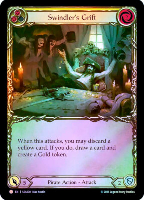 FAB COLD FOIL Swindler's Grift (Yellow) - Treasure Pack Card # 170 | eBay