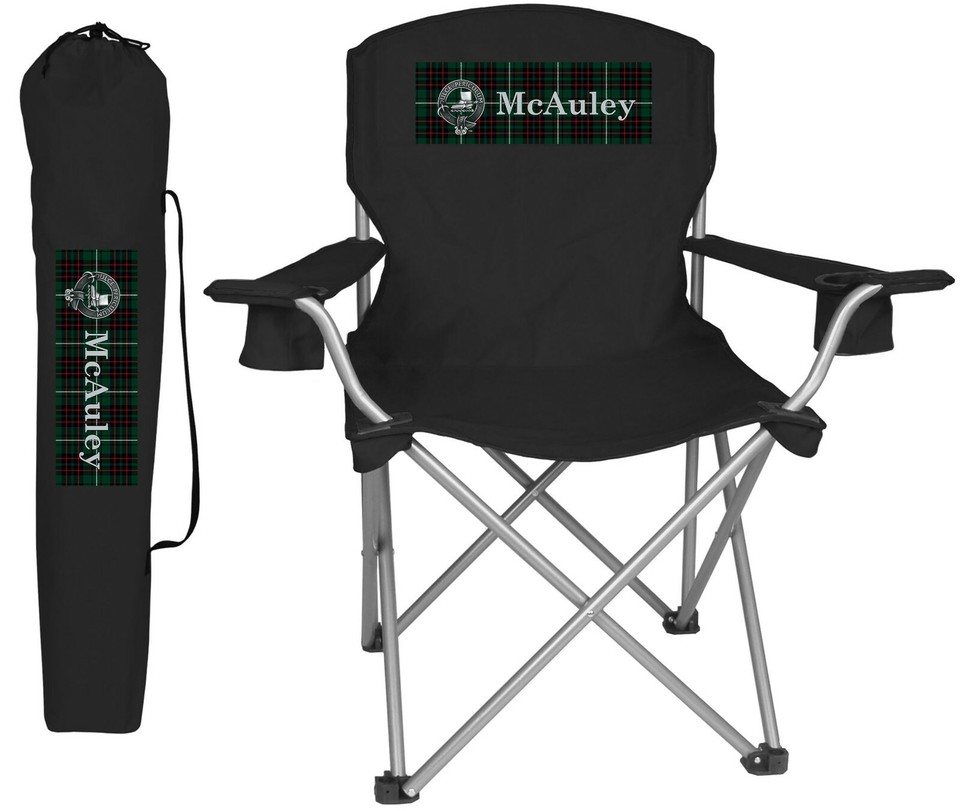 McAuley Tartan & Clan Badge Imprinted Large Folding Chair and Carry Bag | eBay