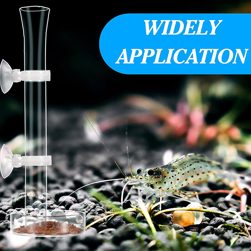 20cm-45cm Glass Feeding Tube Aquarium Shrimp/Fishes Feeder Fish Tank ...