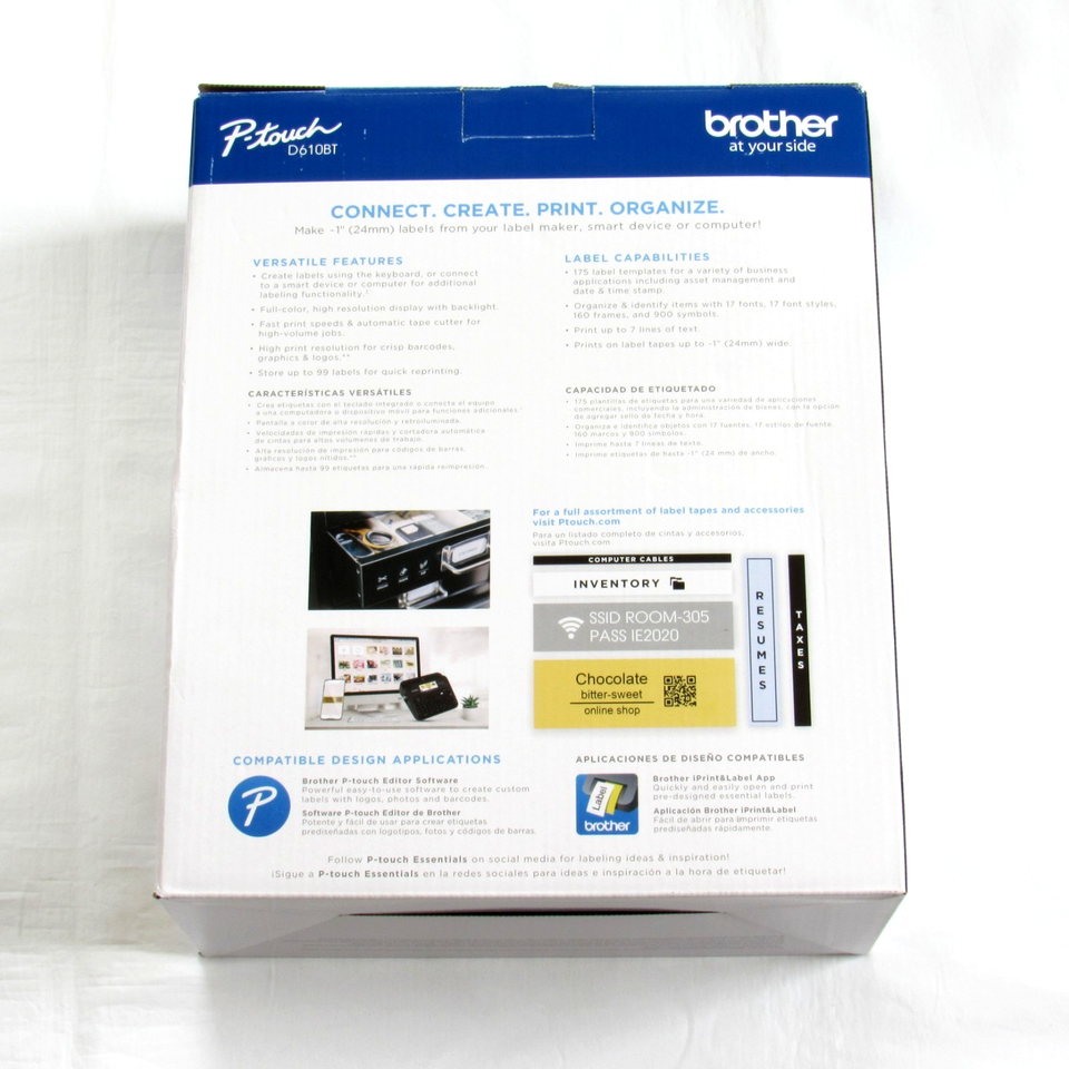 Brother P-touch D610BT Business Professional Label Maker New Bluetooth ...