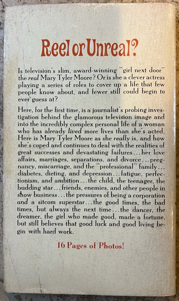 Real Mary Tyler Moore by Chris Bryars Unauthorized Bio (1977) | eBay