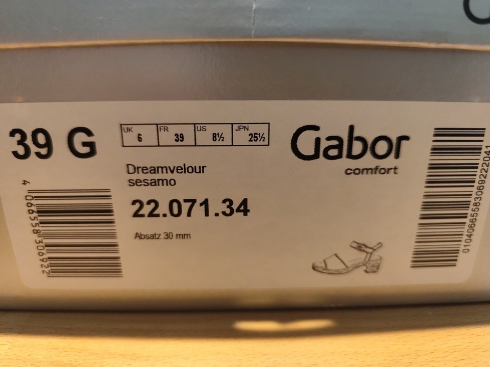 Gabor Comfort Sandale Gr.39 Weite G | eBay.de