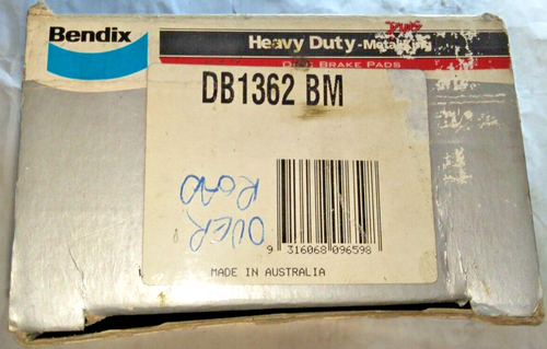 Bendix DB1362 BM - Front Brake Pad FIT - FORD-MAZDA-KIA - Check listing | eBay Australia