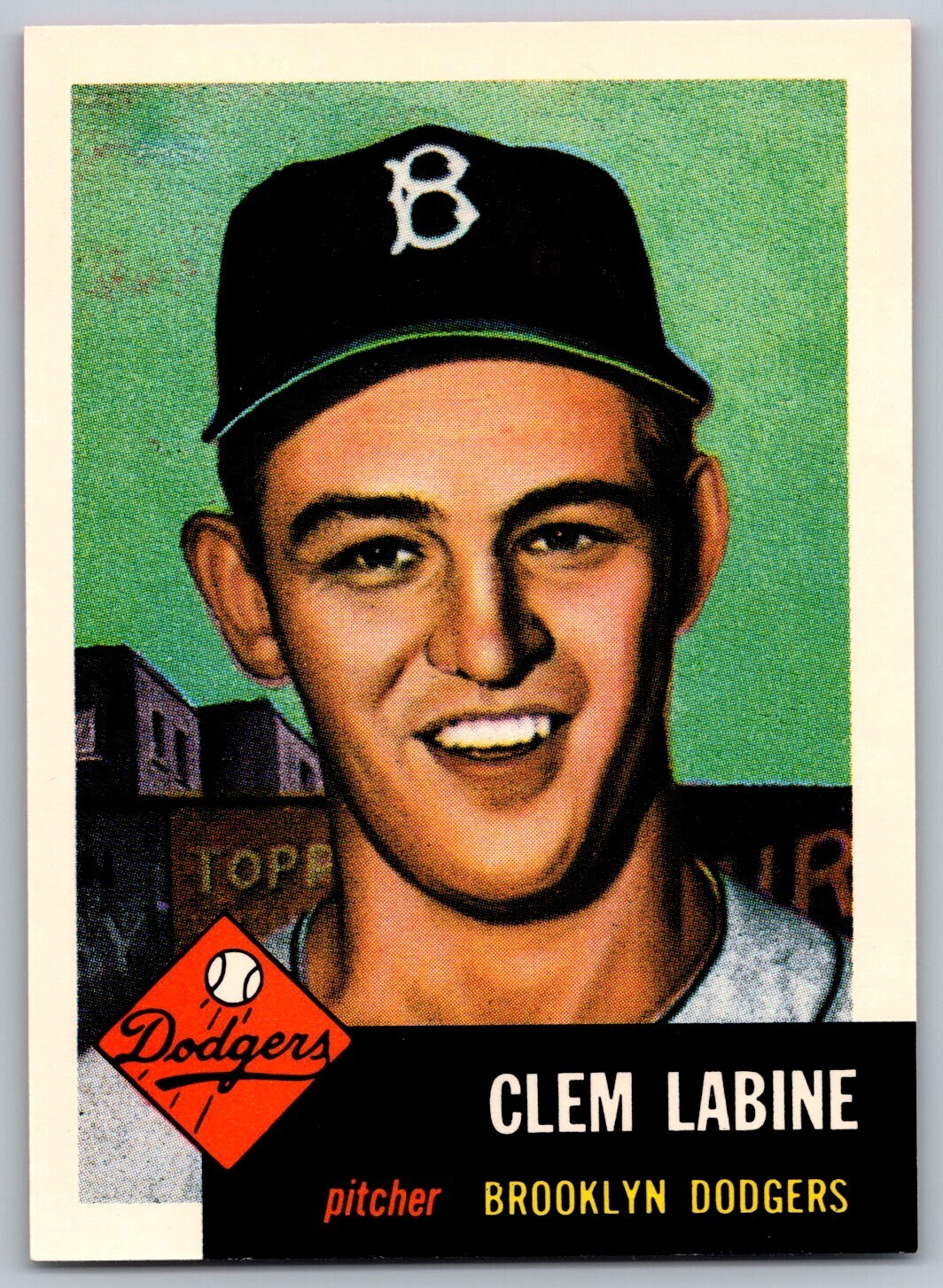 1991 Topps Archives 1953 14 Clem Labine Brooklyn Dodgers Baseball Card ...