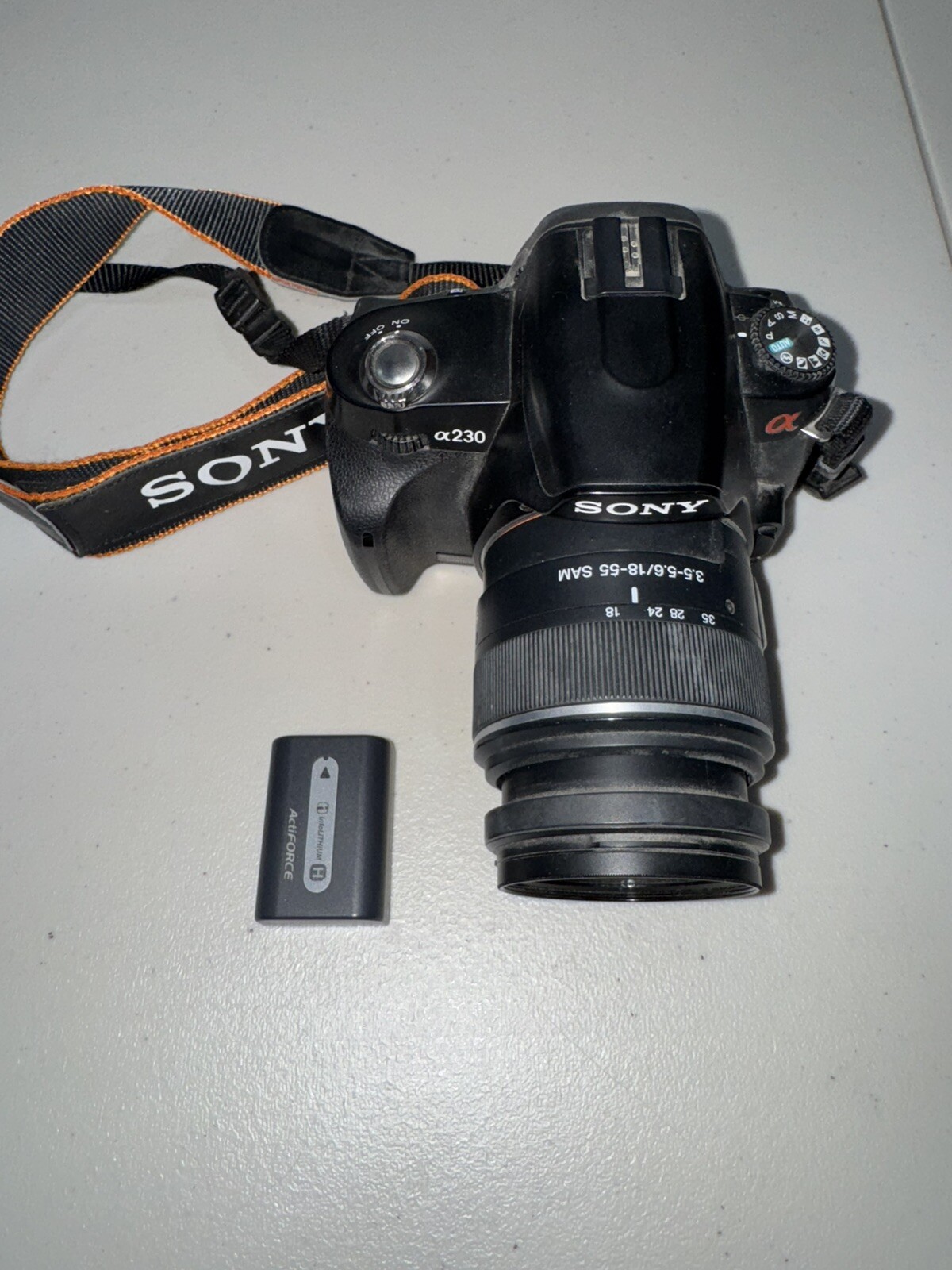 Sony Alpha DSLR-A230 Digital Camera - SAL 1855 lens - W/ battery ...