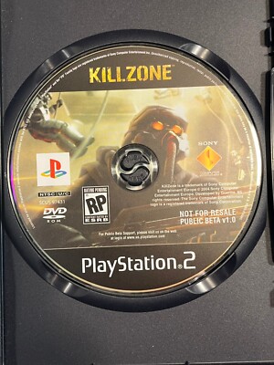 Killzone Beta Playstation 2 PS2 PUBLIC “DEMO” DISC Not for Resale ...